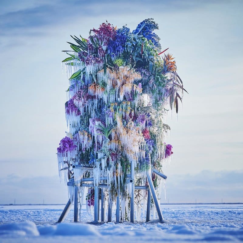 Frozen Flowers, la nouvelle sculpture envoûtante d'Azuma Makoto