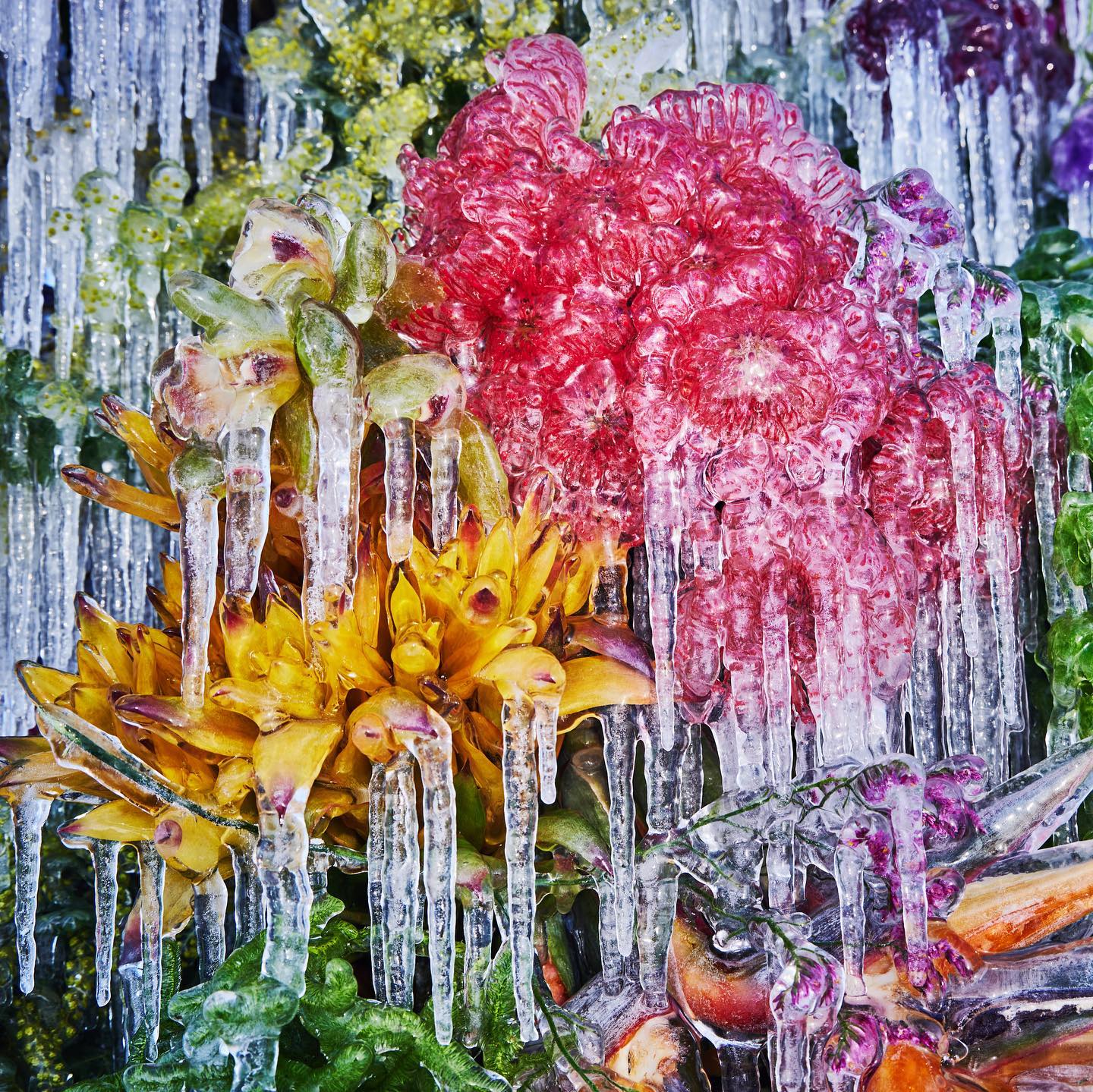 Frozen Flowers, la nouvelle sculpture envoûtante d'Azuma Makoto